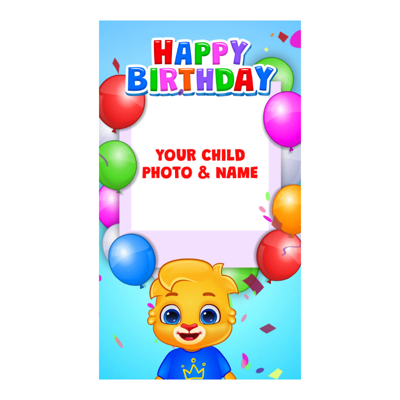Happy Birthday Customize Video Template for Kids | Birthday Celebratio ...