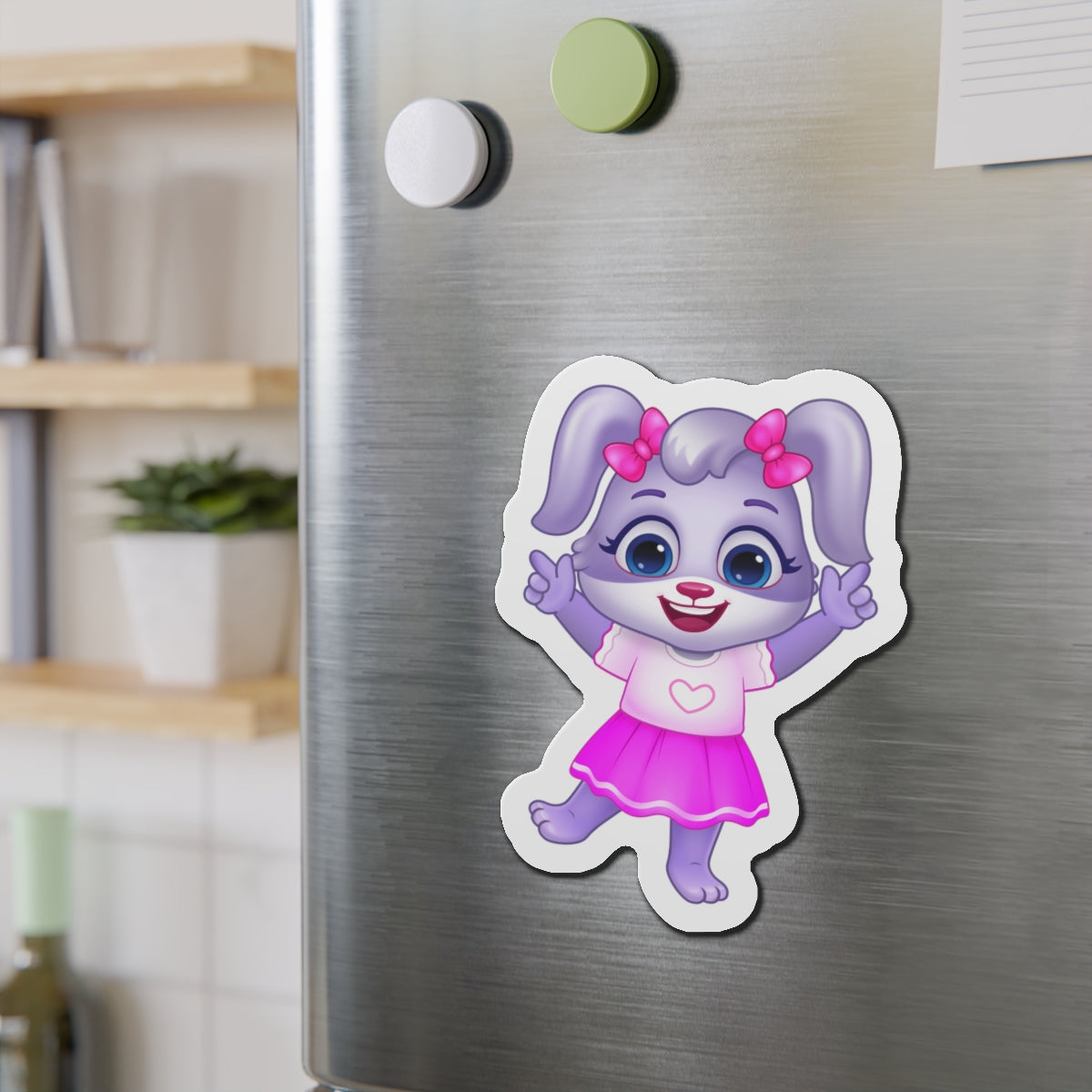 Ruby Bunny Magnet – Cute Room & Fridge Decor for Kids – Lucas & Friends ...