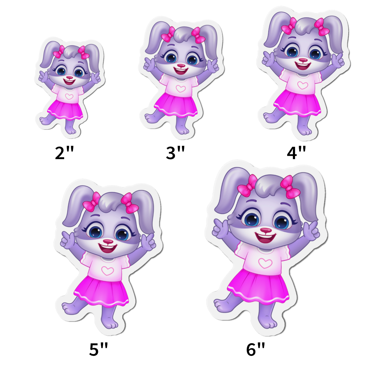 Ruby Bunny Magnet – Cute Room & Fridge Decor for Kids – Lucas & Friends ...