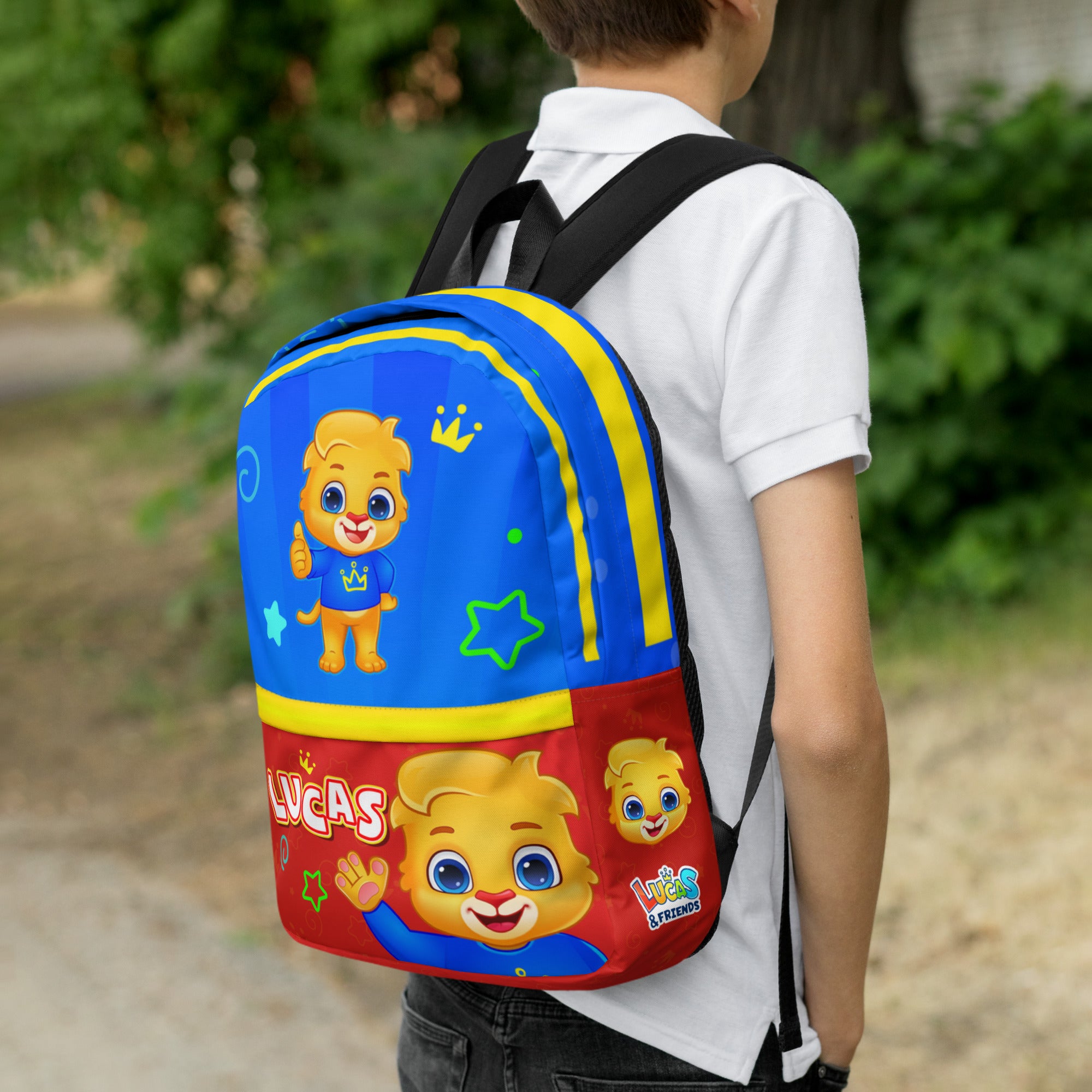 Durable Kids Backpack by Lucas & Friends with Strong Zipper and Water ...